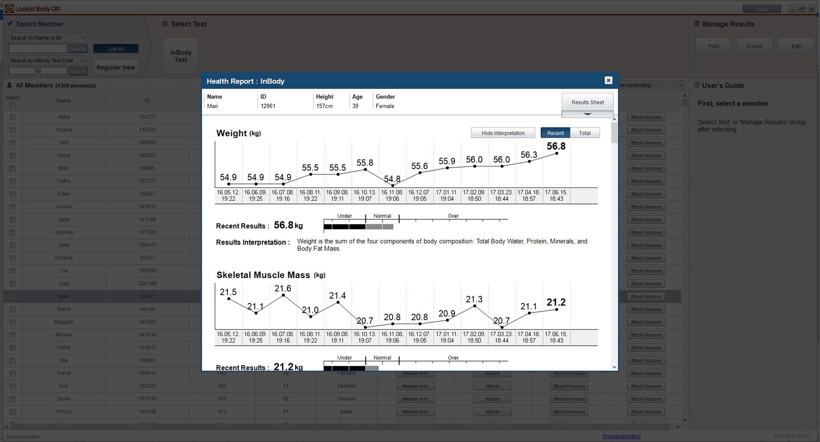 LookinBody 120 | InBody Kiosk Software — Self-Service Body Composition